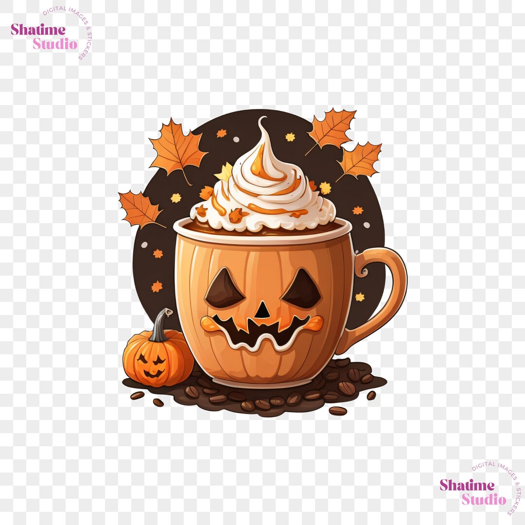 Pumpkin Spice Latte Svg Png Printable | Halloween Png | Coffee Print ...