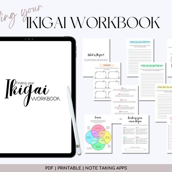 Ikigai Workbook - Etsy Ikigai Workbook - Etsy