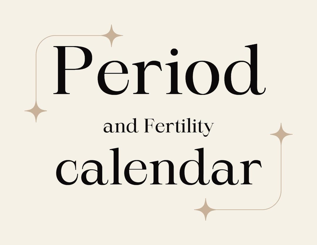 Monthly Period & Ovulation Wall Calendar. an Easy Way to Begin Tracking ...