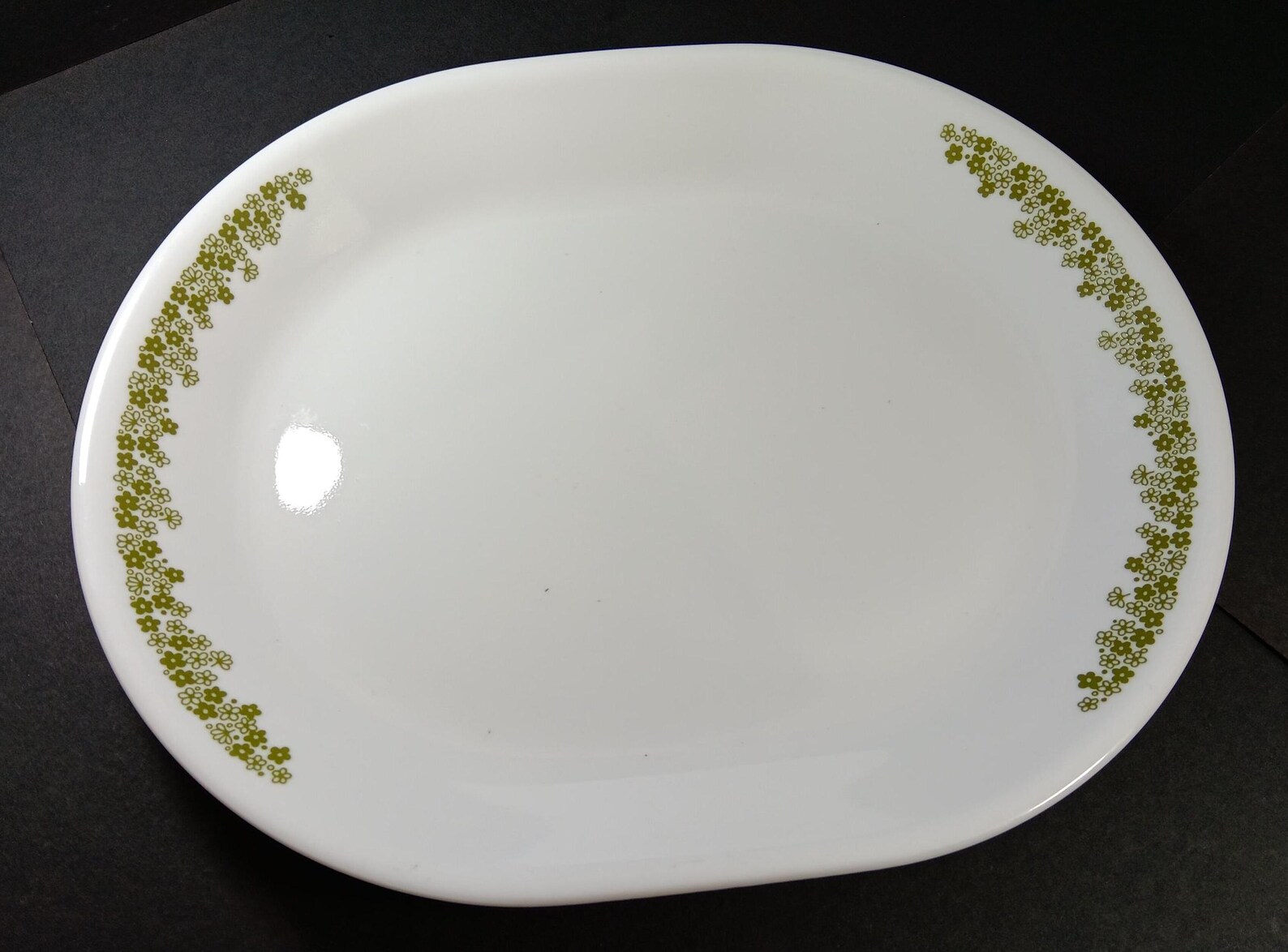 Vintage Corelle Crazy Daisy Meat Plate Spring Blossom Oval Serving ...