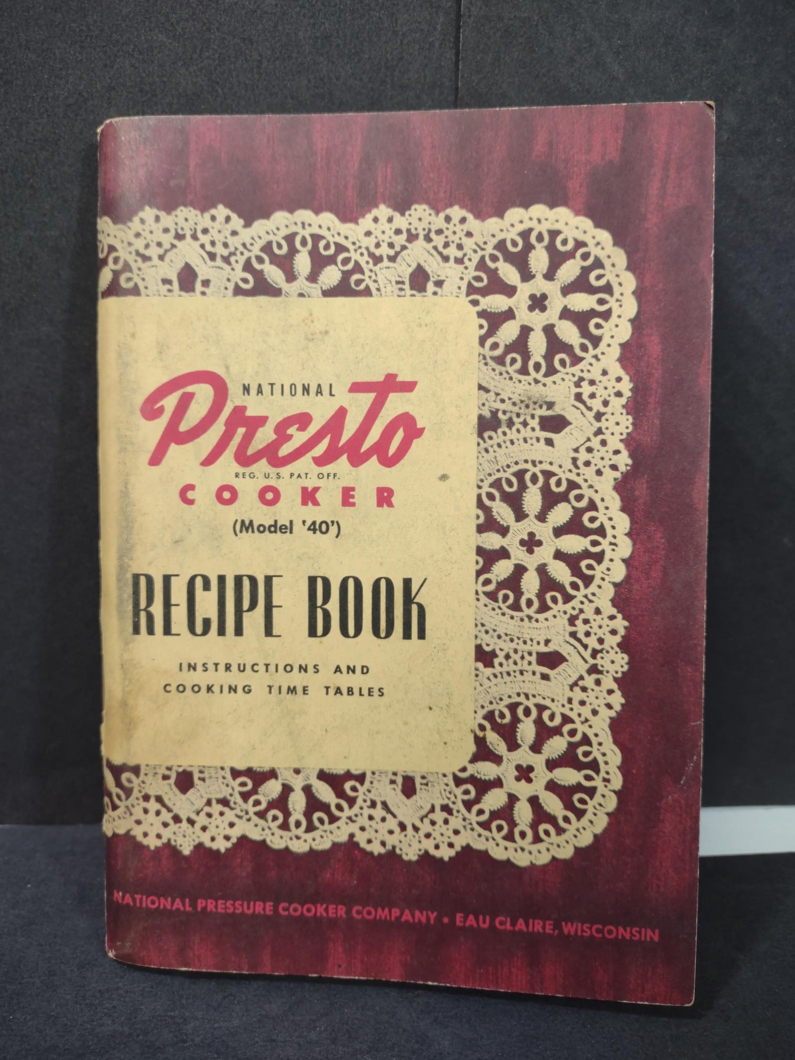 Vintage Presto Pressure Cooker Recipe Book Model 40: 1940s Cooking ...
