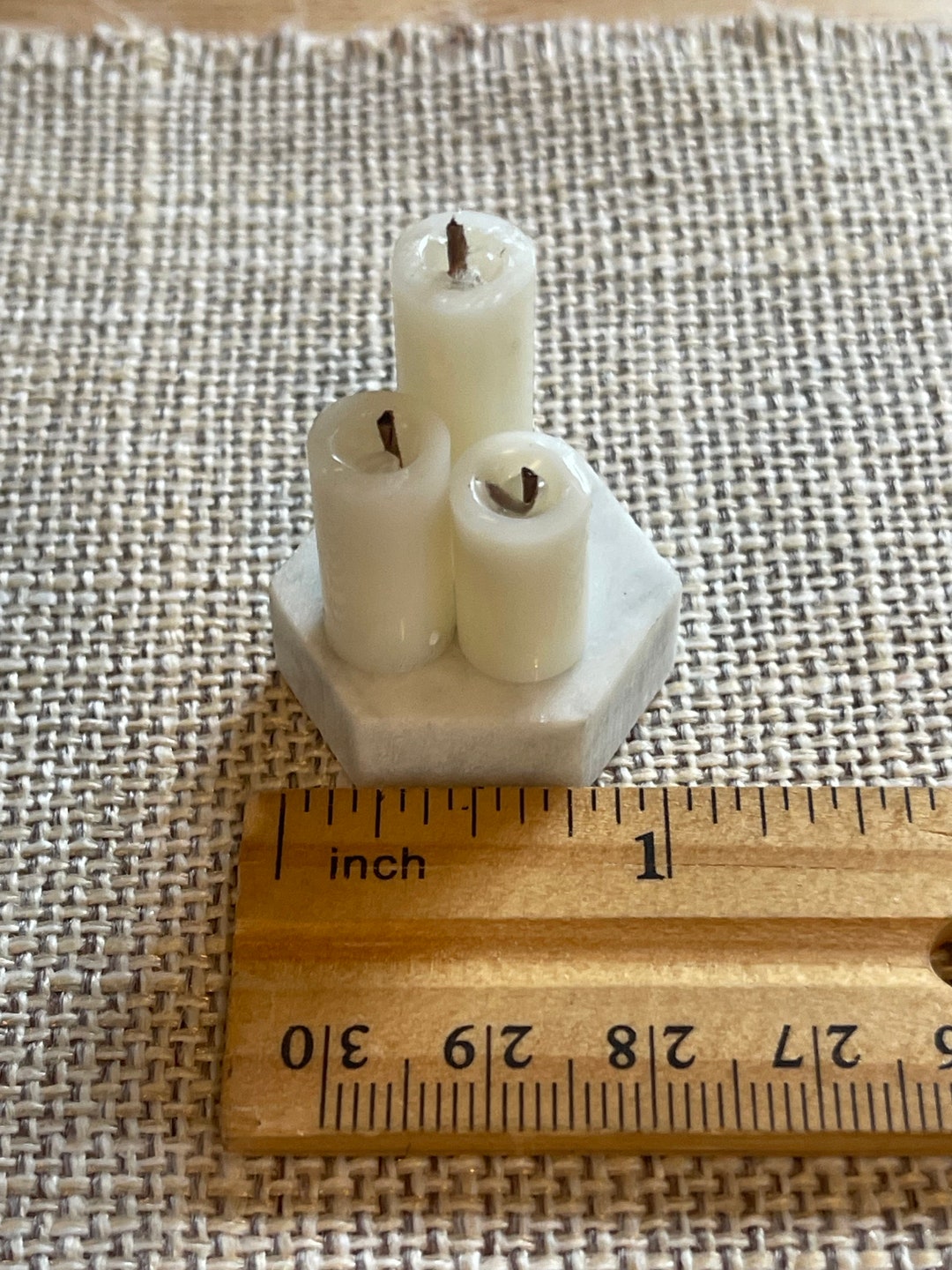 Modern Farmhouse, Dollhouse Decor Marble Tray With Three Miniature ...