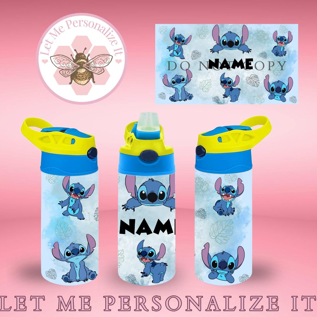 Stitch Blue 12oz Sippy Cup, Girly Design Sippy Cup, Stitch Sippy Cup ...