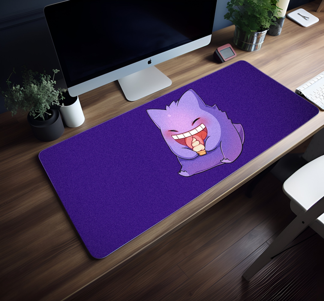 Anime-inspired Gengar XL RGB Gaming Mouse Pad: Cute Kawaii - Etsy