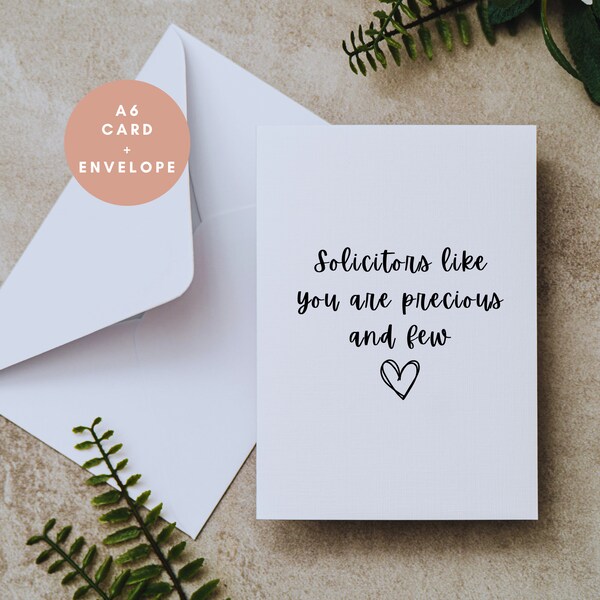 Congratulations Solicitor Card - Etsy UK