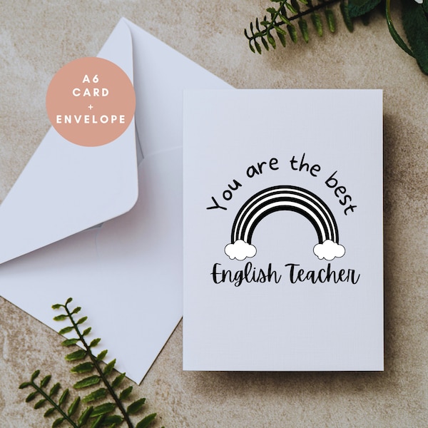 Goodbye Teacher Card - Etsy UK