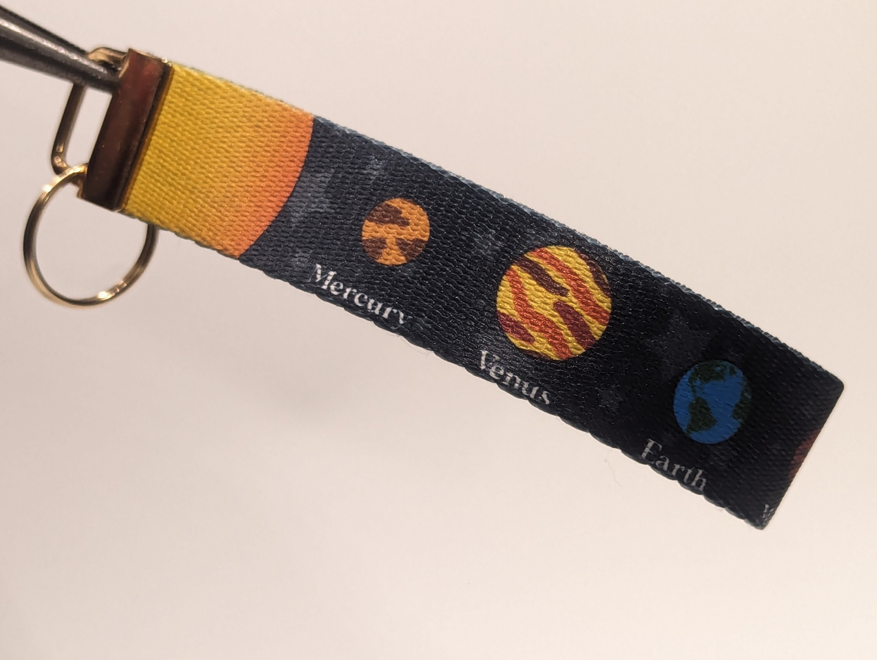 Solar System Polyester Wristlet, Key Fob, Keychain, Space Wristlet ...