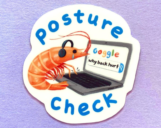Shrimp Posture Meme Sticker Matte Water Resistant Sticker Cute Funny ... Shrimp Posture Meme Sticker Matte Water Resistant Sticker Cute Funny ...