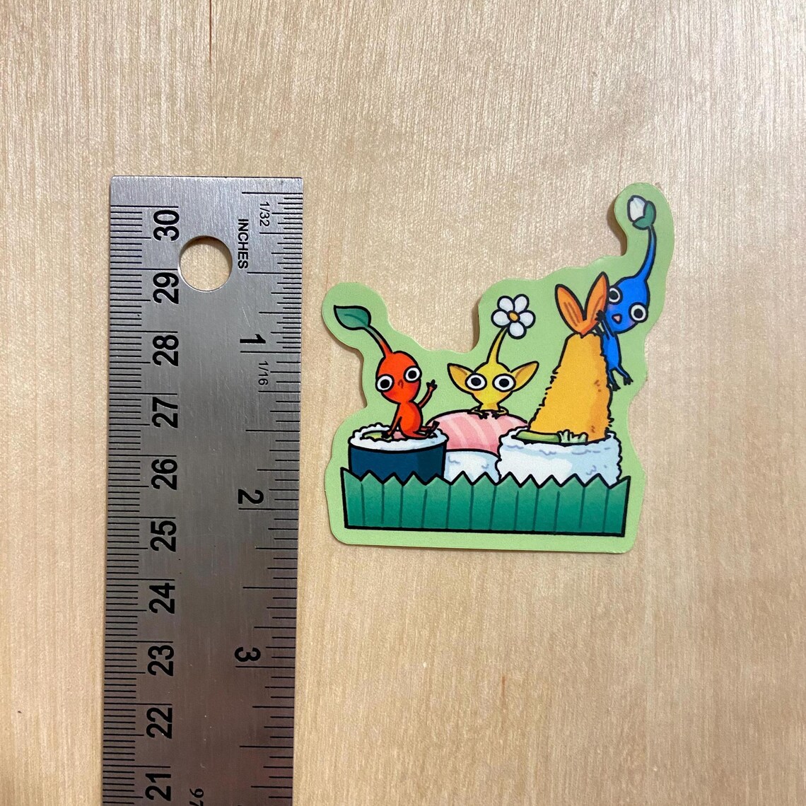 Plant Sprites Sushi Sticker | Matte Water Resistant Sticker | Cute ...