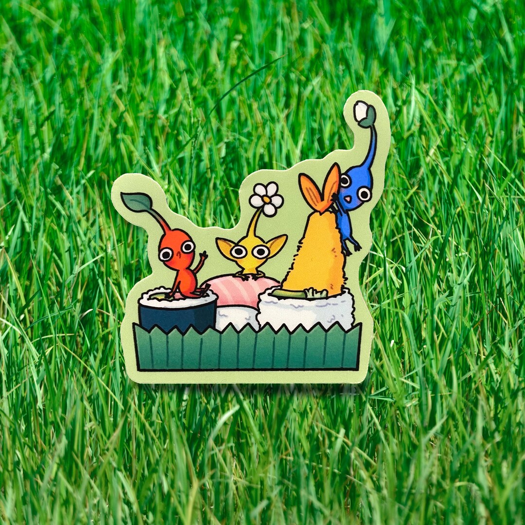 Plant Sprites Sushi Sticker | Matte Water Resistant Sticker | Cute ...