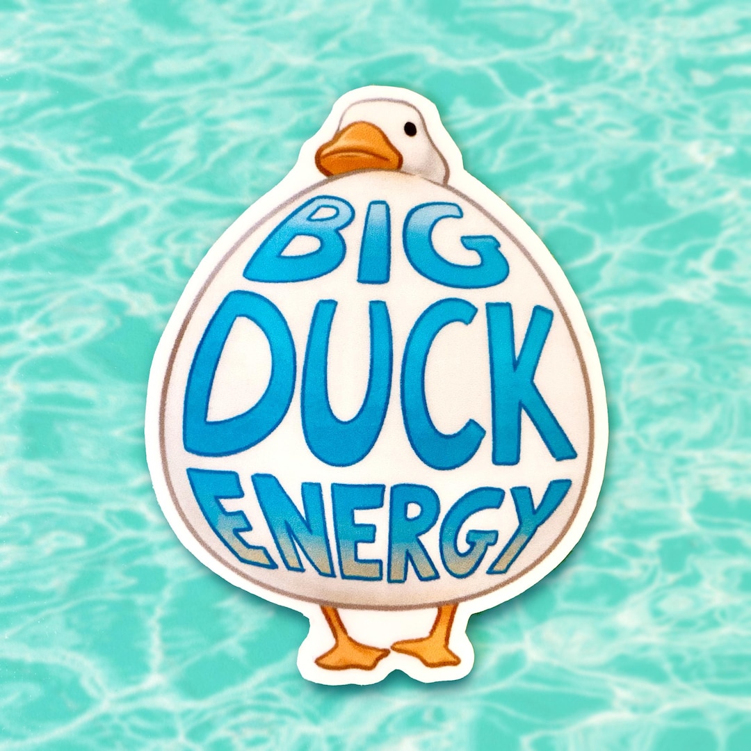 BDE Big Duck Energy Sticker | Matte Water Resistant Sticker | Cute ...