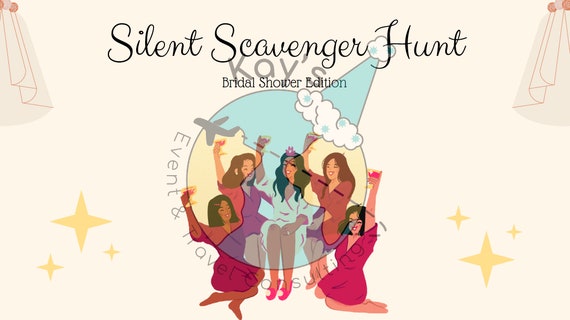 Silent Scavenger Hunt Bridal Shower Edition - Etsy