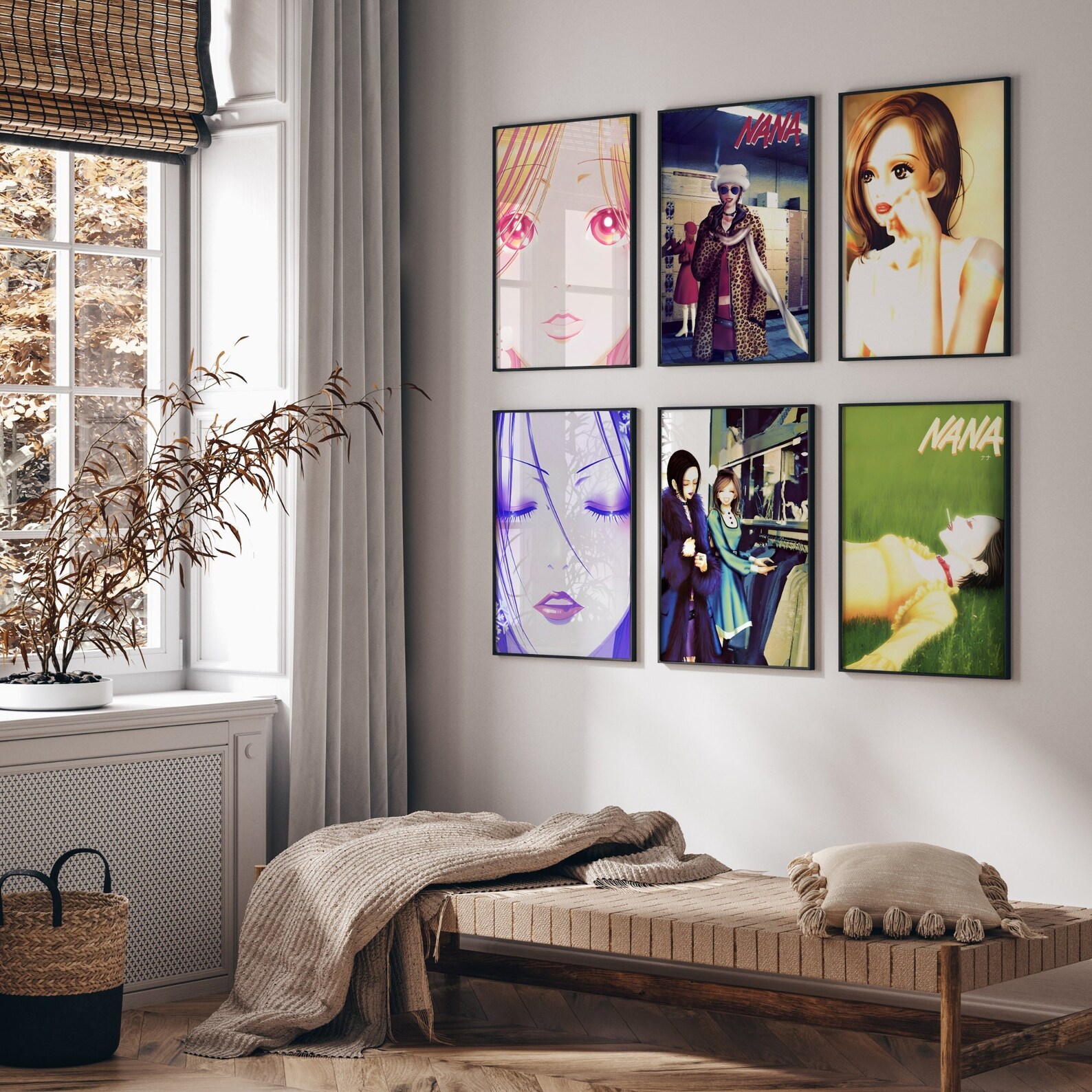 Nana Poster Set of 6 Printable, Bedroom Decor Posters, Canvas Art ...