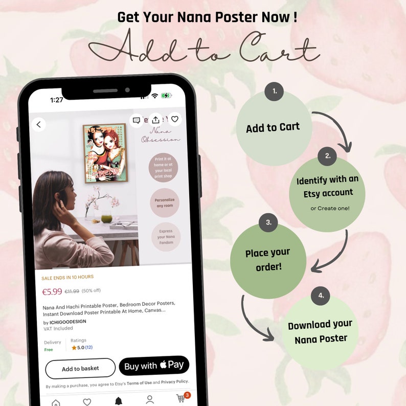 Nana and Hachi Printable Poster Japanese Magazine Cover - Etsy