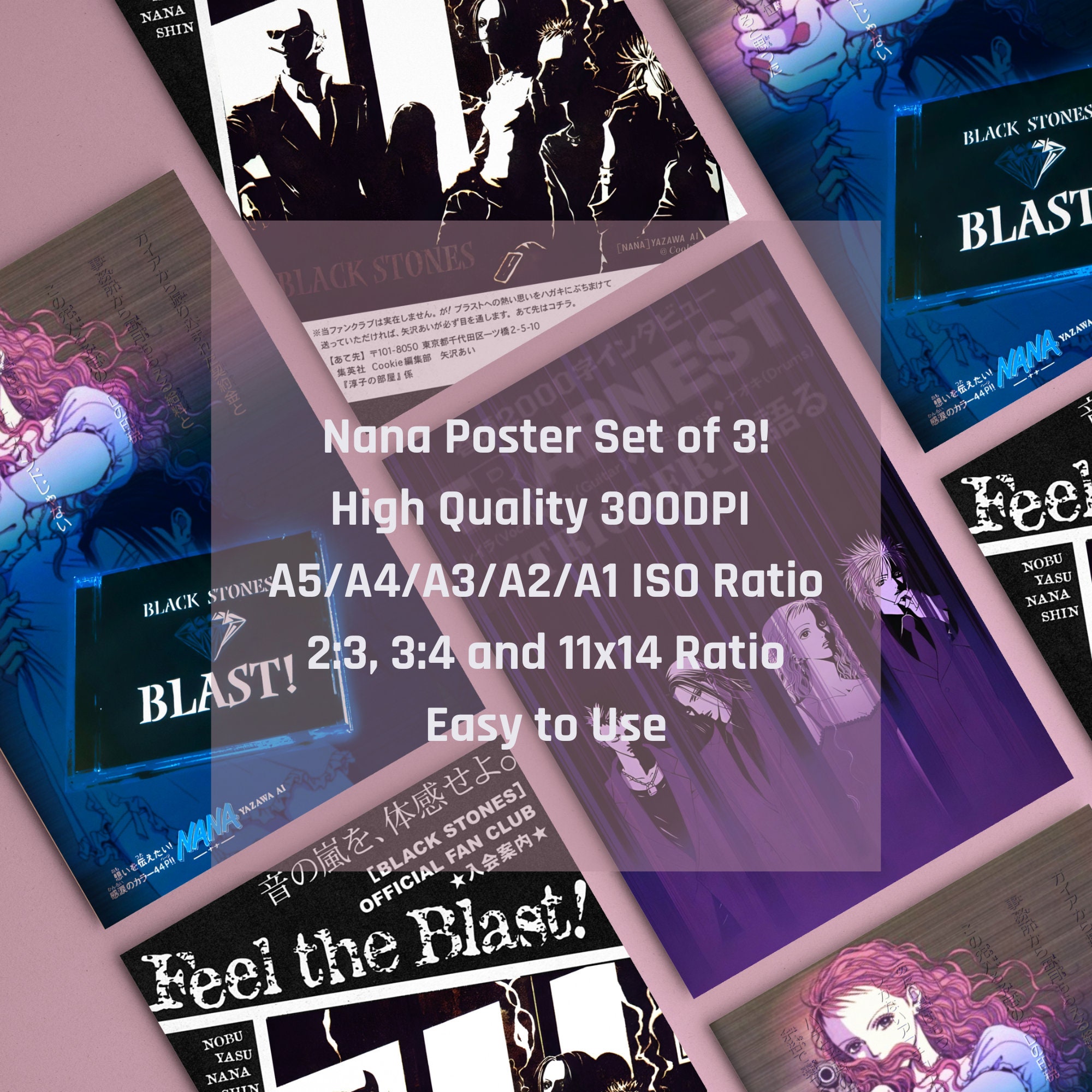 Nana Poster Collection of 3 Printable Room Decor Posters - Etsy