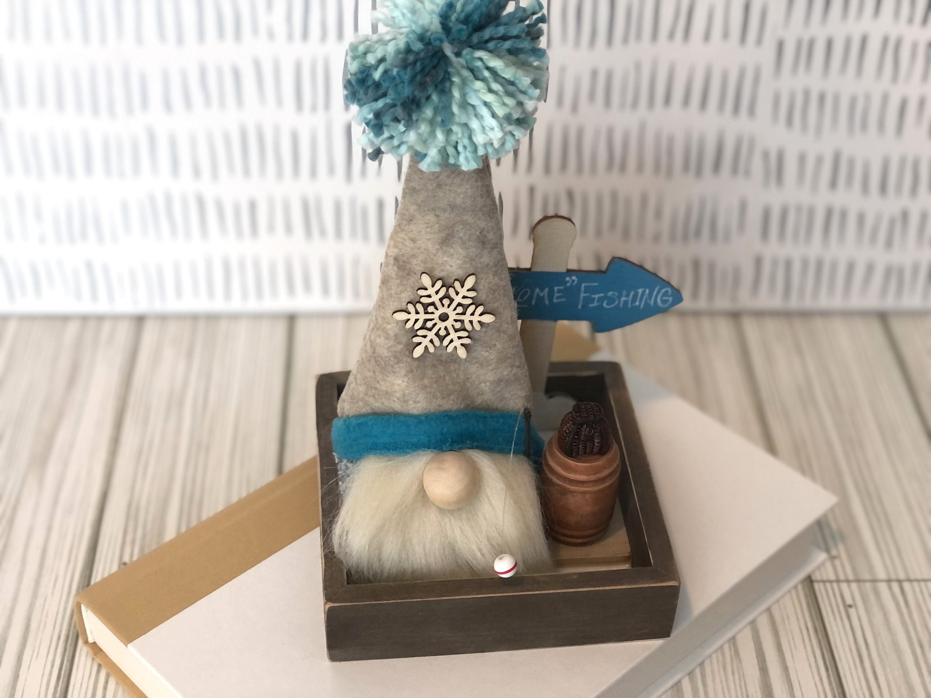 Mini Fishing Gnomes, Winter Gnome Scene, Coastal Gnomes, Island Gnomes ...