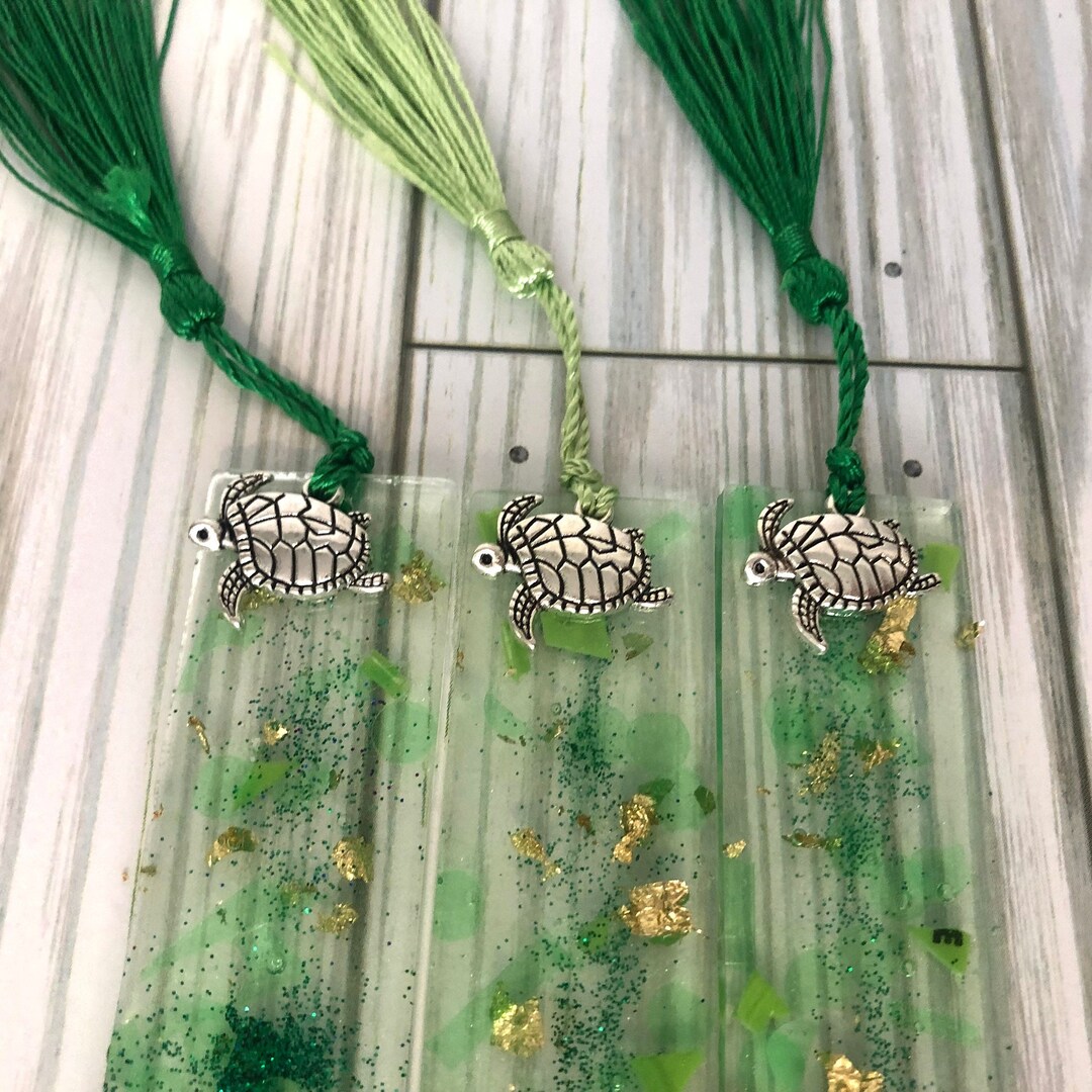 Sea Turtle Gift, Ocean Plastic Recycled Bookmark for Best Friend, Book ...