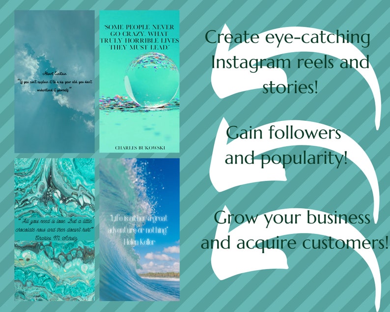 70turquoise Themed Quote Canva Templates, Turquoise Themed Templates ...