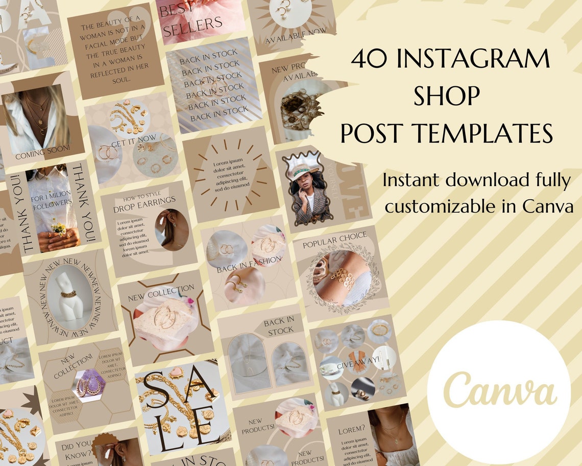 40 Instagram Shop Post Templates, Creative Instagram Shop Templates ...
