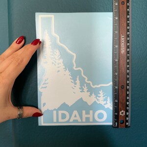 Idaho State Map Vinyl Decal: Mountains & Forest Car Sticker - Etsy