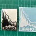 Idaho State Map Vinyl Decal: Mountains & Forest Car Sticker - Etsy