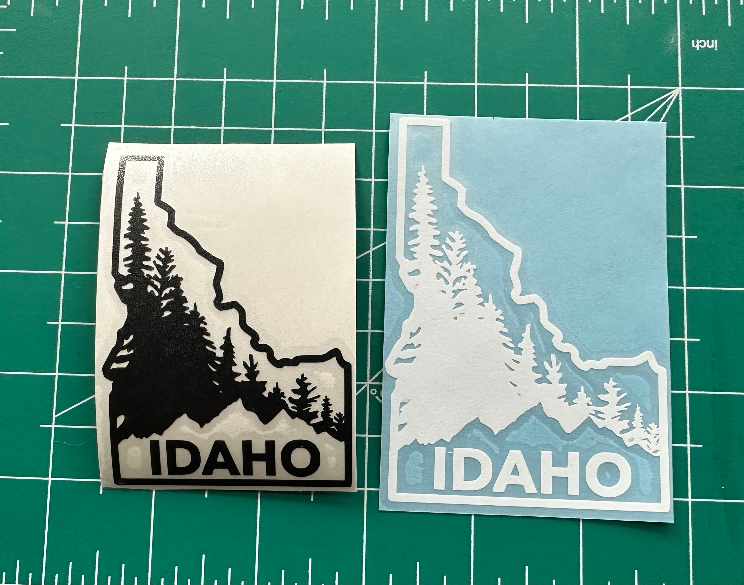 Idaho State Map Vinyl Decal: Mountains & Forest Car Sticker - Etsy