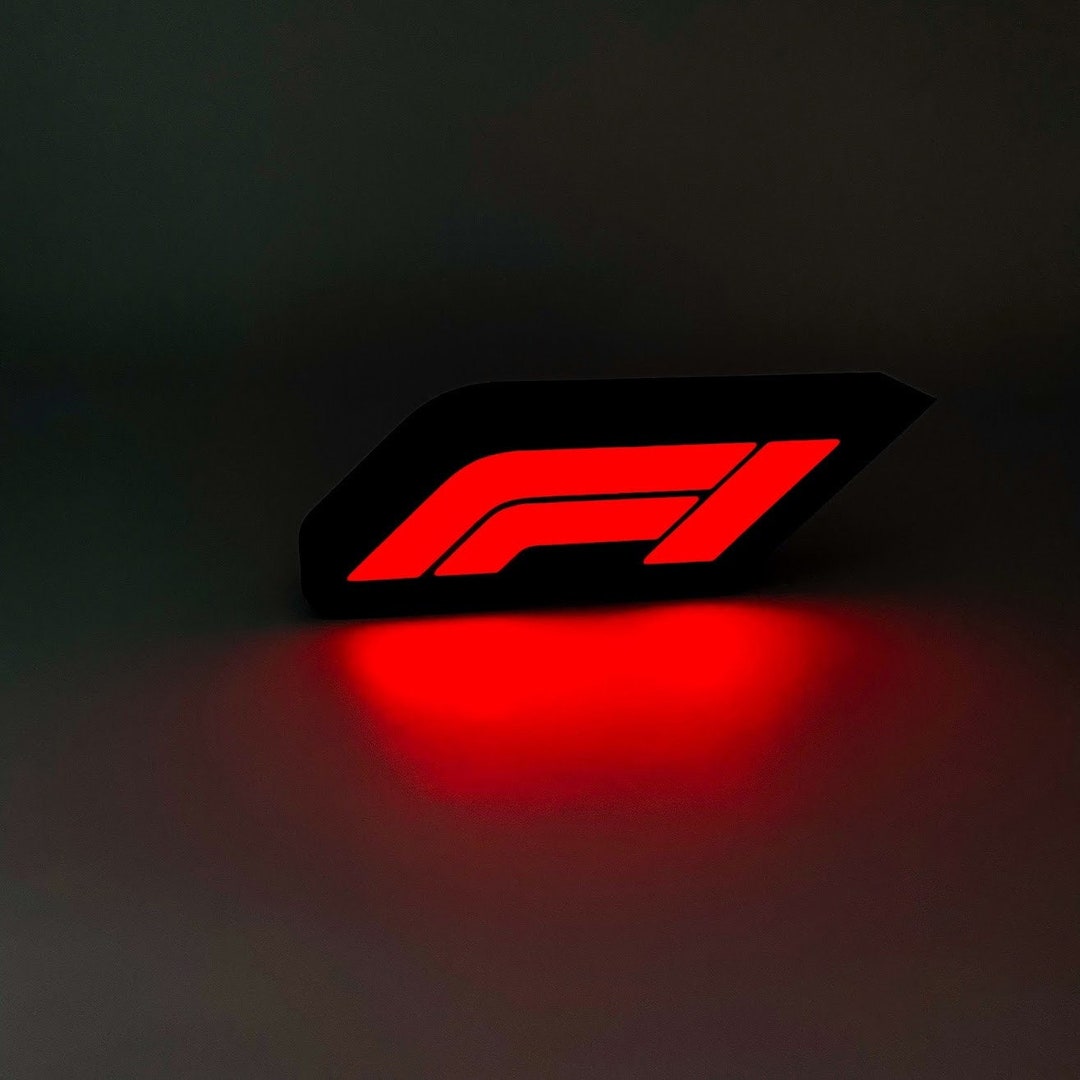 F1 Logo With LED Lighting Formula 1 F1 Racing RGB - Etsy