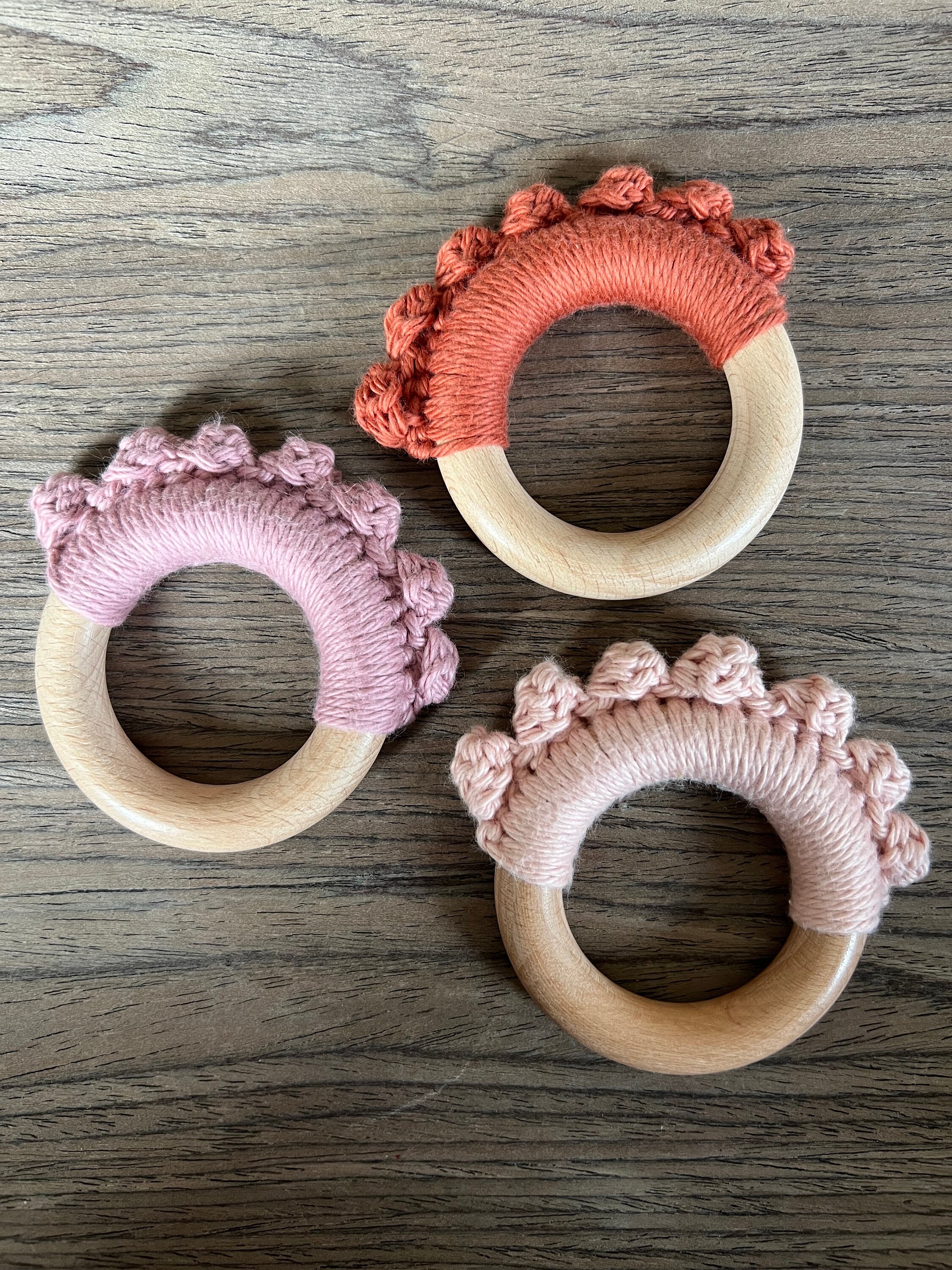Bobble Teething Ring Beechwood Wooden Ring Baby Teether - Etsy