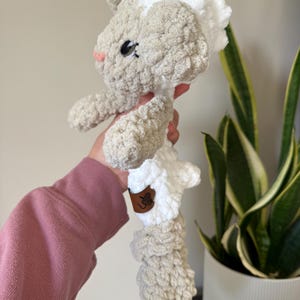 Lamb Lovey - Crochet Sheep Snuggler Stuffy - Etsy