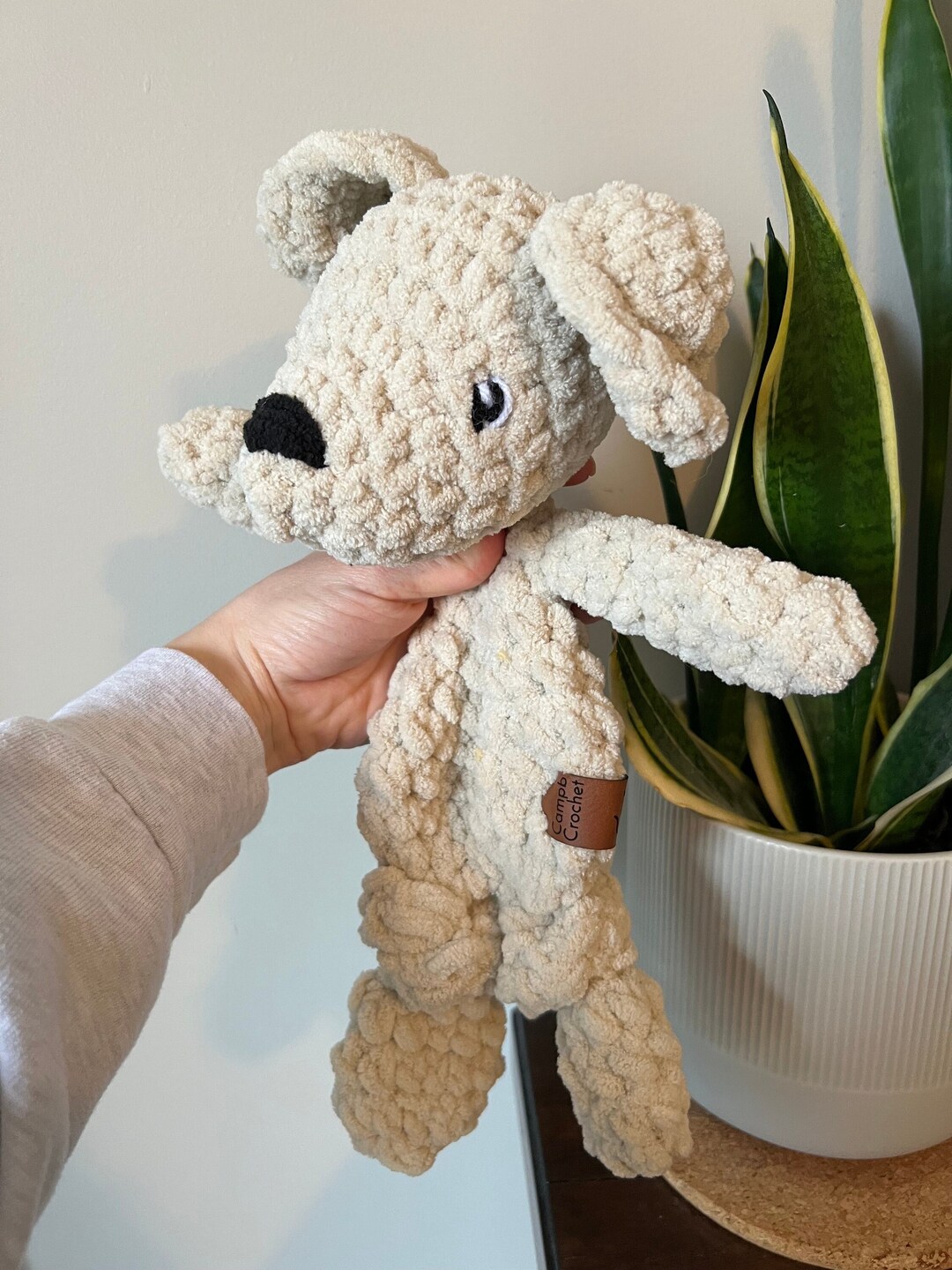 Puppy Dog Lovey Crochet Puppy Snuggler Handmade Dog Plush - Etsy