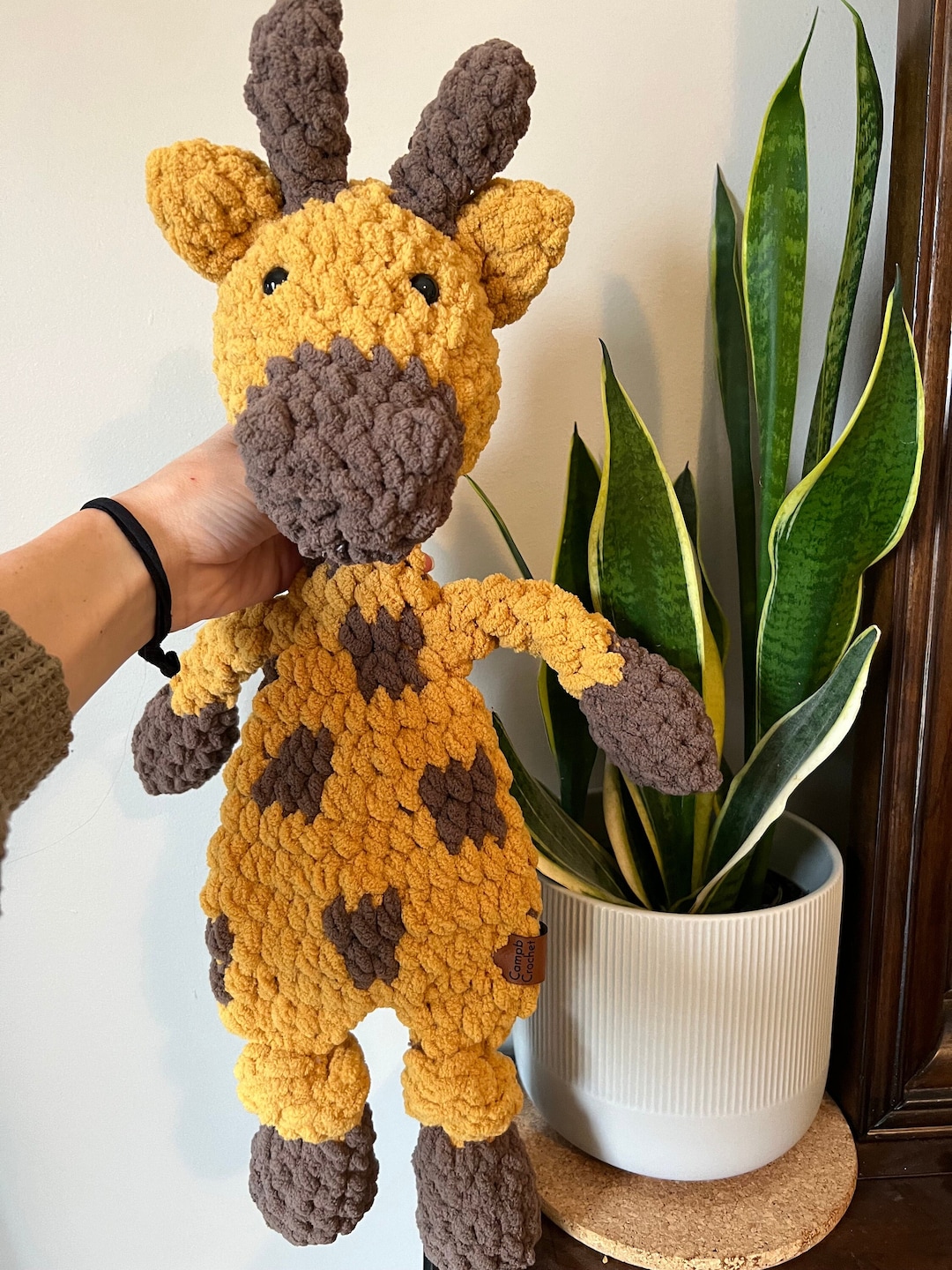 Giraffe Lovey Crochet Safari Plush Snuggler Zoo Stuffy - Etsy
