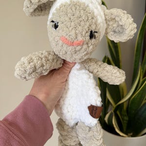 Lamb Lovey - Crochet Sheep Snuggler Stuffy - Etsy