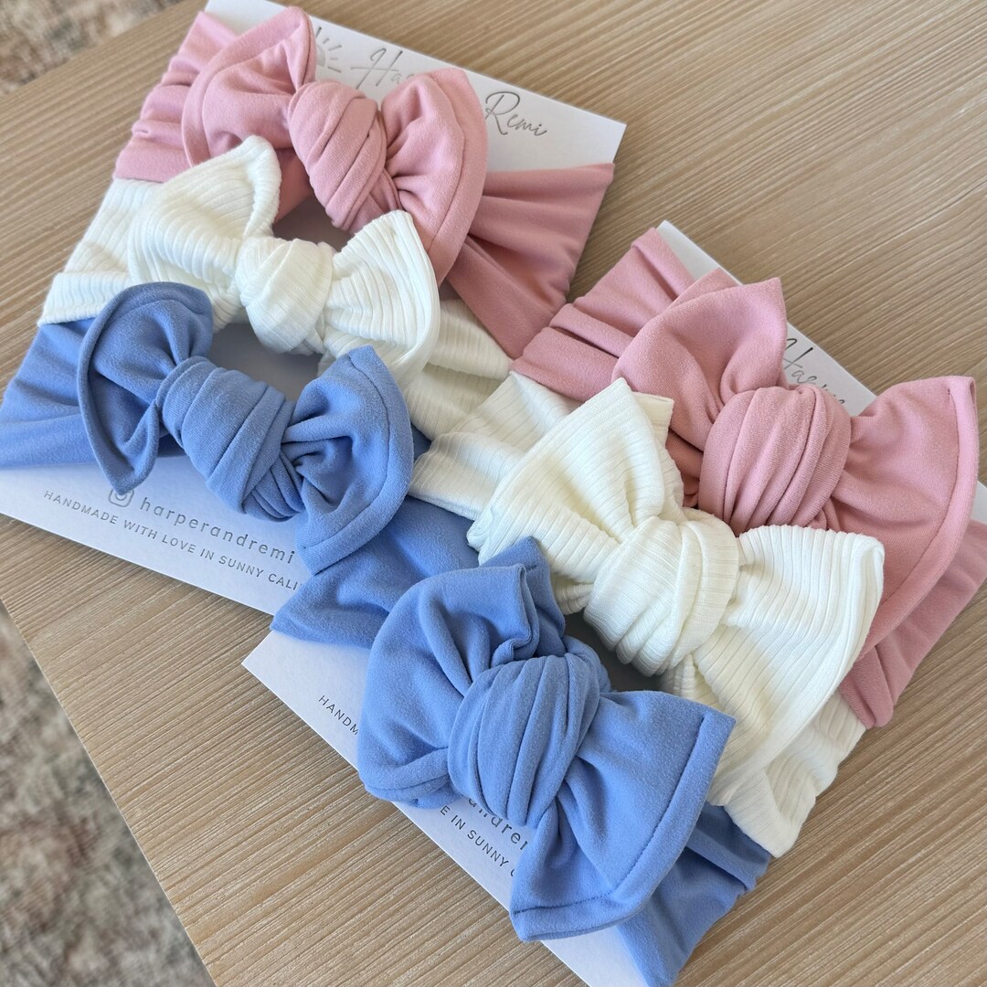 Newborn / Baby Bows, Oversized or Top Knot Options (summer Bundle ...