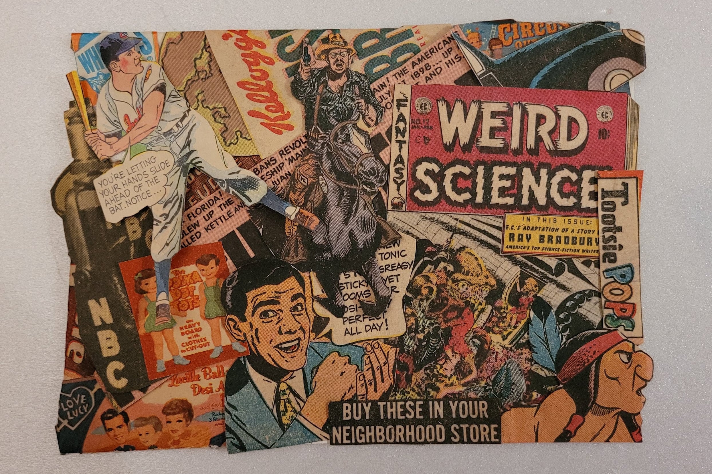 1950's Comic Book 3D Clip Art Piece With Frame - Etsy