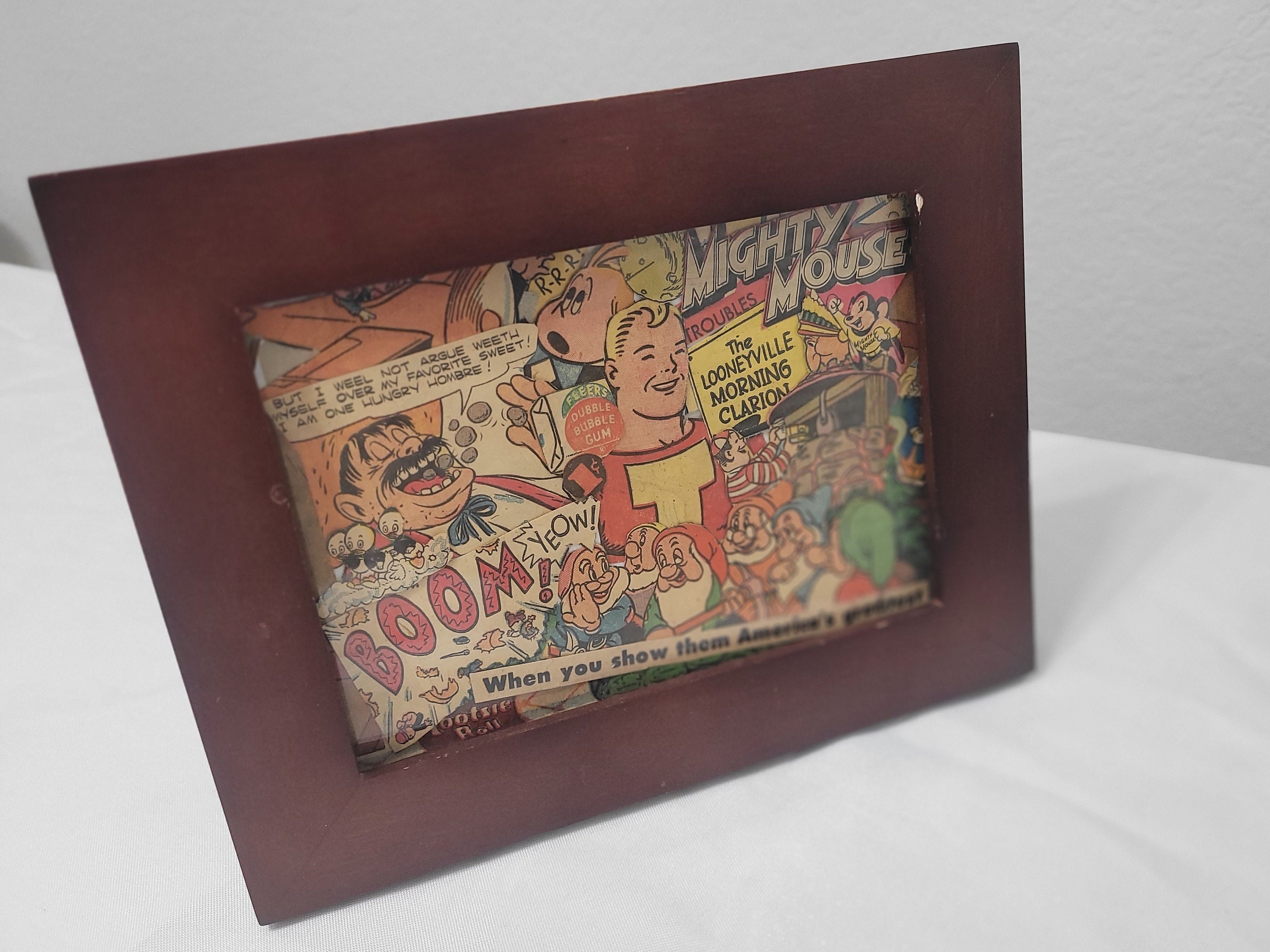 1950's Comic Book 3D Clip Art Piece With Frame - Etsy