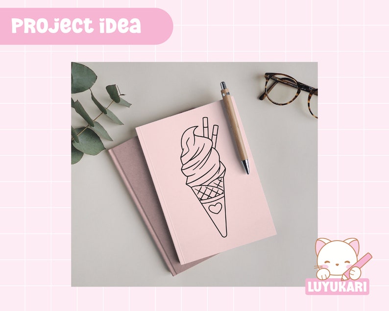 Soft Serve Outlines SVG Ice Cream SVG Cut File for Cricut - Etsy