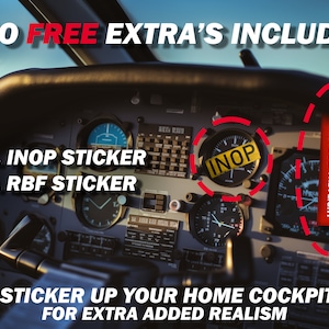 FLIGHT SIMULATOR Instruments Gauges Pilot Pack x6 Instant Digital ...