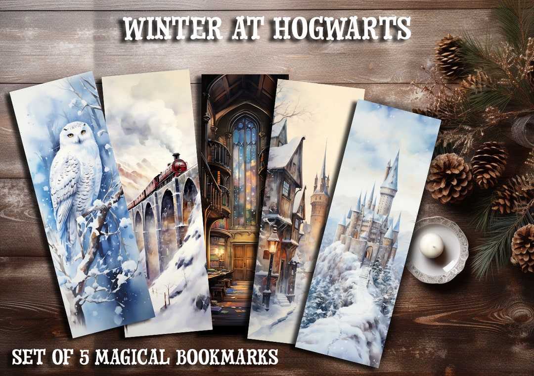 5 Enchanting Winter-inspired Wizarding Bookmark Downloads Magical ...
