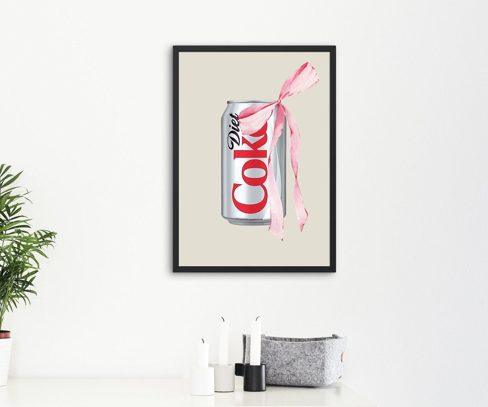 Diet Coke Print, Trendy, Bedroom Art, BOWS, PRINTABLE Art, DIGITAL ...