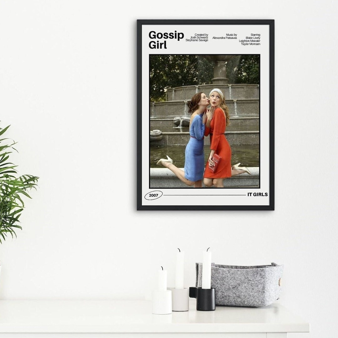 Gossip Girl, Trendy, Retro, Movie Poster, Digital Download, PRINTABLE ...