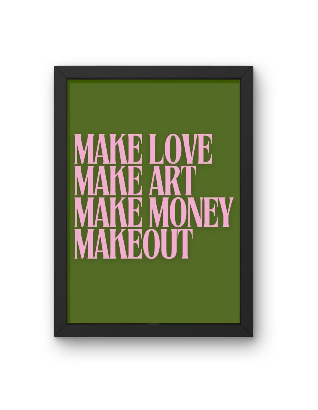 Make Love Art Money Print, Trendy Dorm Decor (digital Download) - Etsy