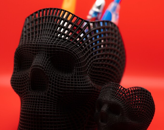 Creepy Cool Skull Desk Organizer Multiple Sizes & Colors - Etsy