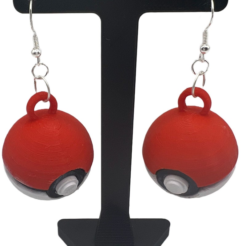 Pokeball Earrings - Etsy