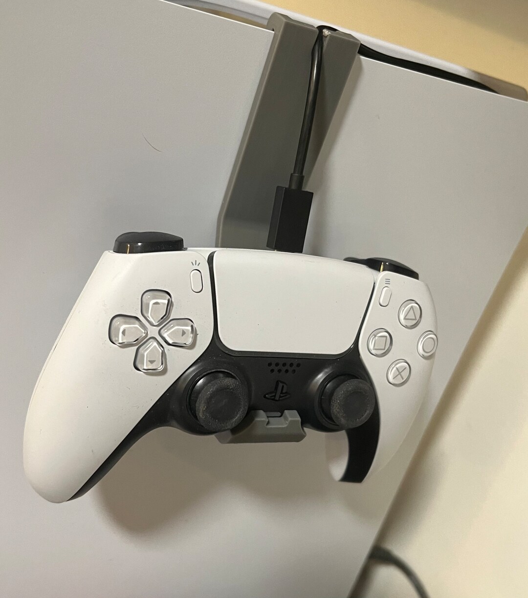 Playstation 5 Controller Holder/mount With Charger Cable Slot - Etsy
