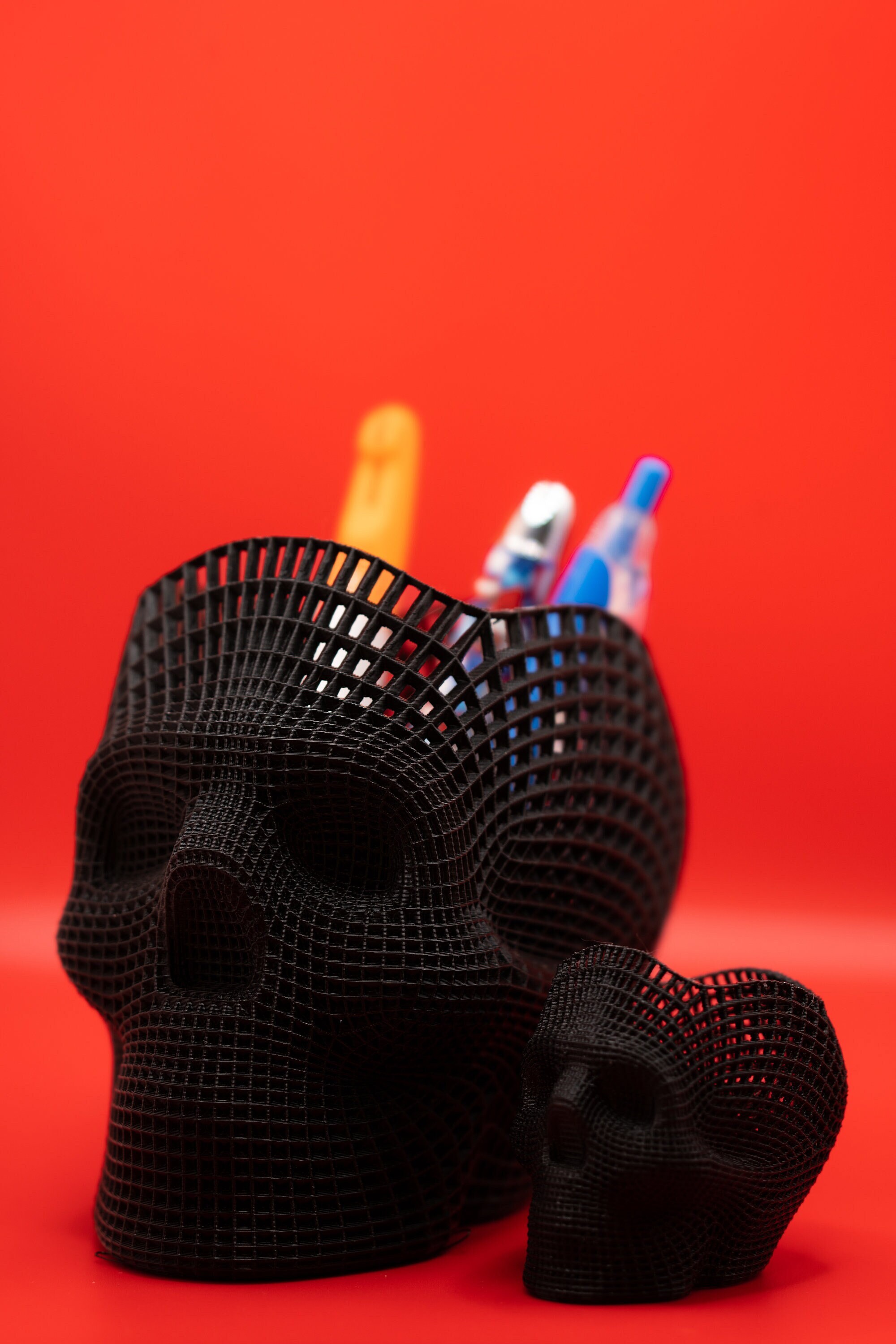 Creepy Cool Skull Desk Organizer Multiple Sizes & Colors - Etsy