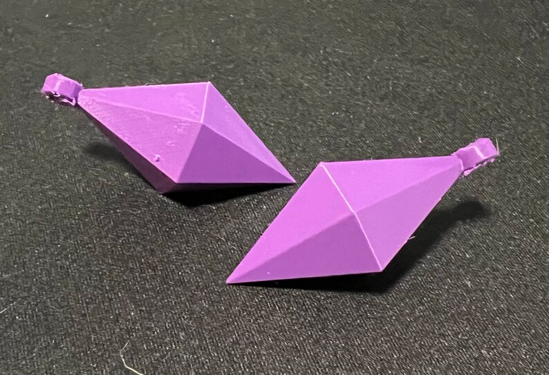 Sims Gem plumbob Earrings Silver Super Light Weight - Etsy