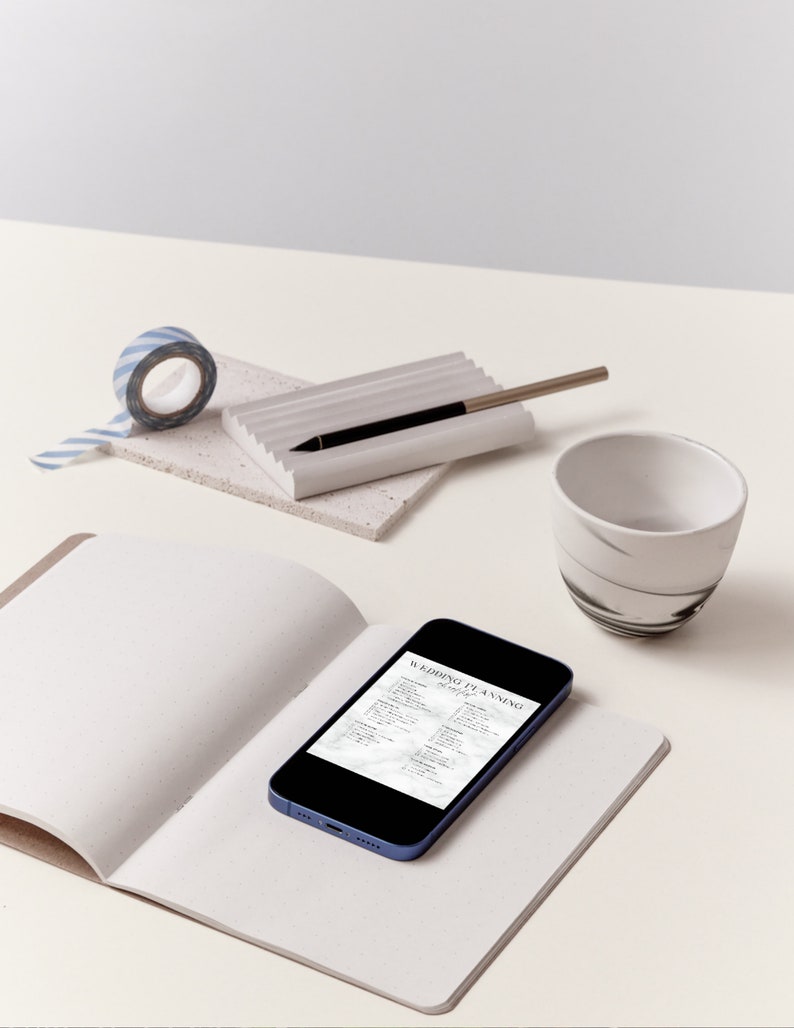 Wedding Planning Checklist Printable, Easy Digital Wedding Checklist ...