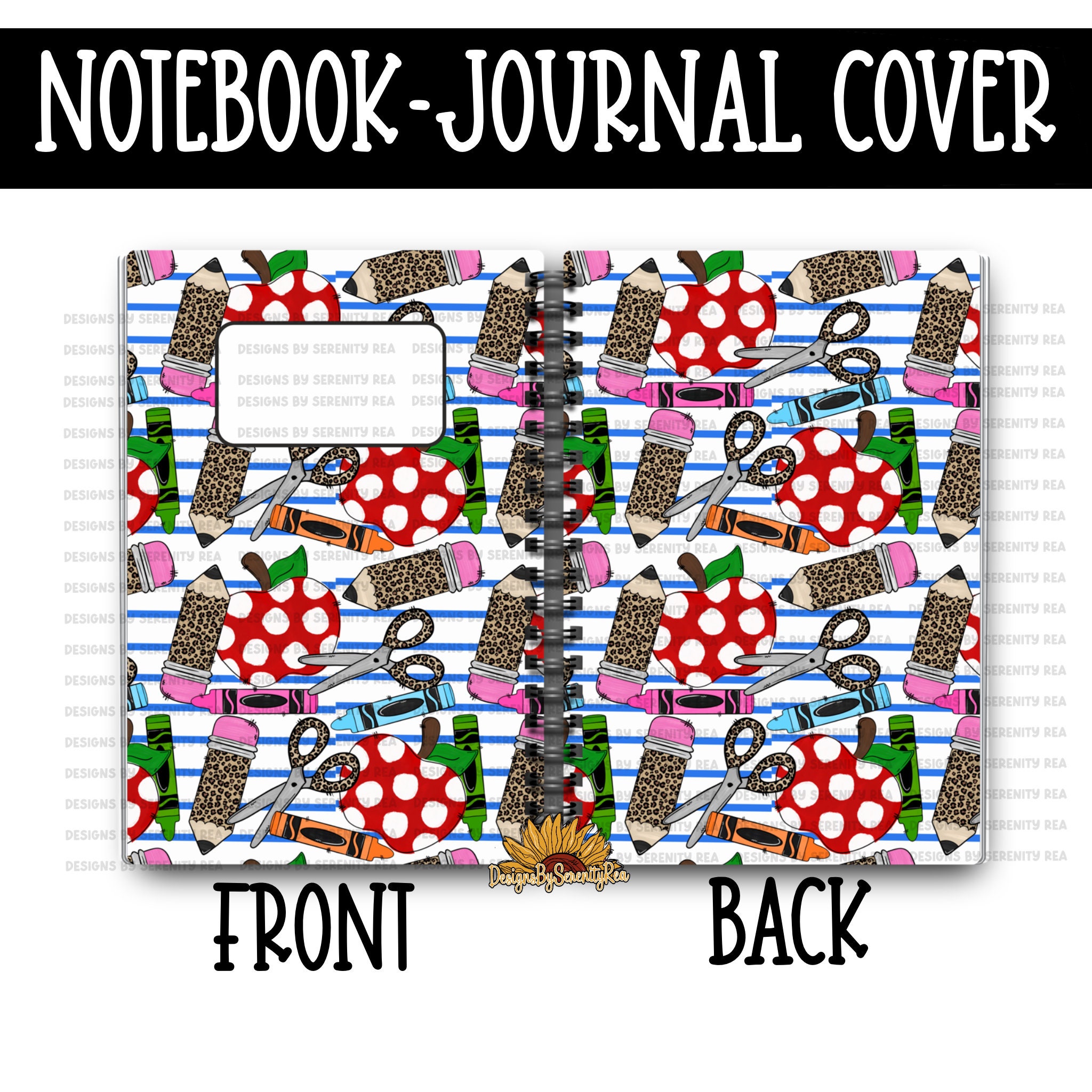 Notebook Cover Journal Cover Digital Download Sublimation PNG Back to ...
