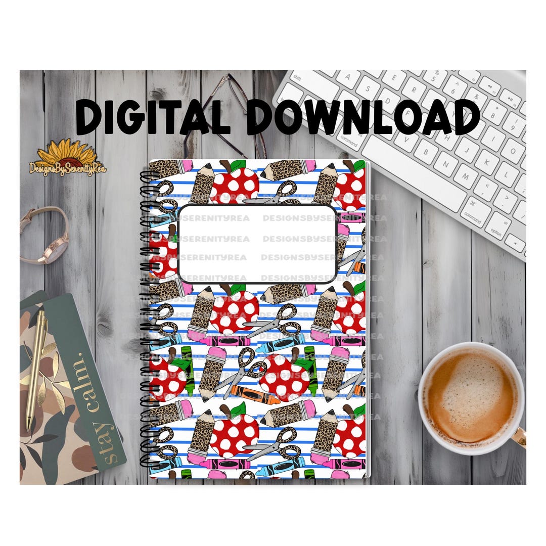 Notebook Cover | Journal Cover | Digital Download | Sublimation | PNG ...
