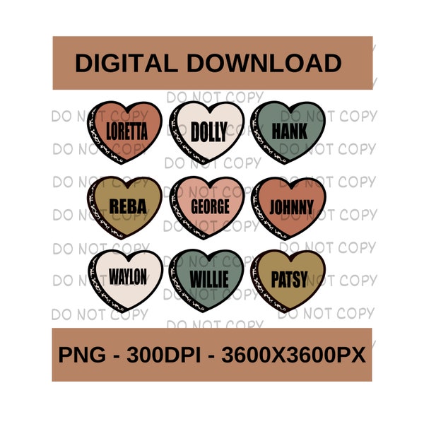 Country Hearts - Etsy